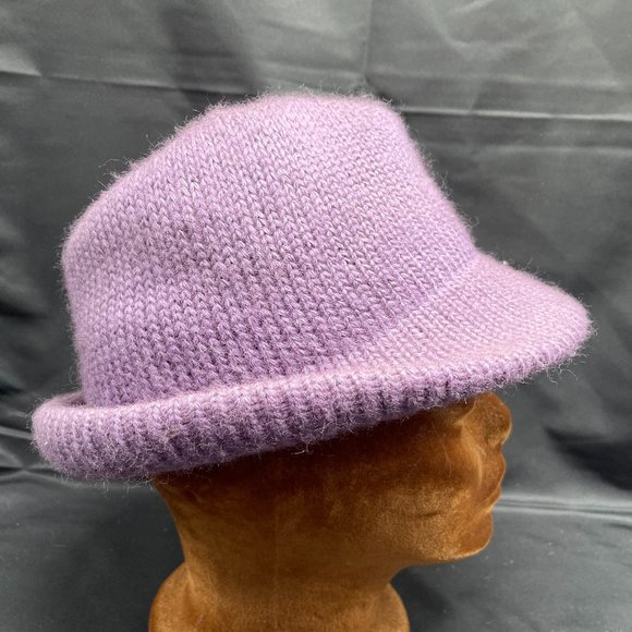 Aris | Accessories | Vintage Aris Purple Knit Bucket Hat Fedora | Poshmark